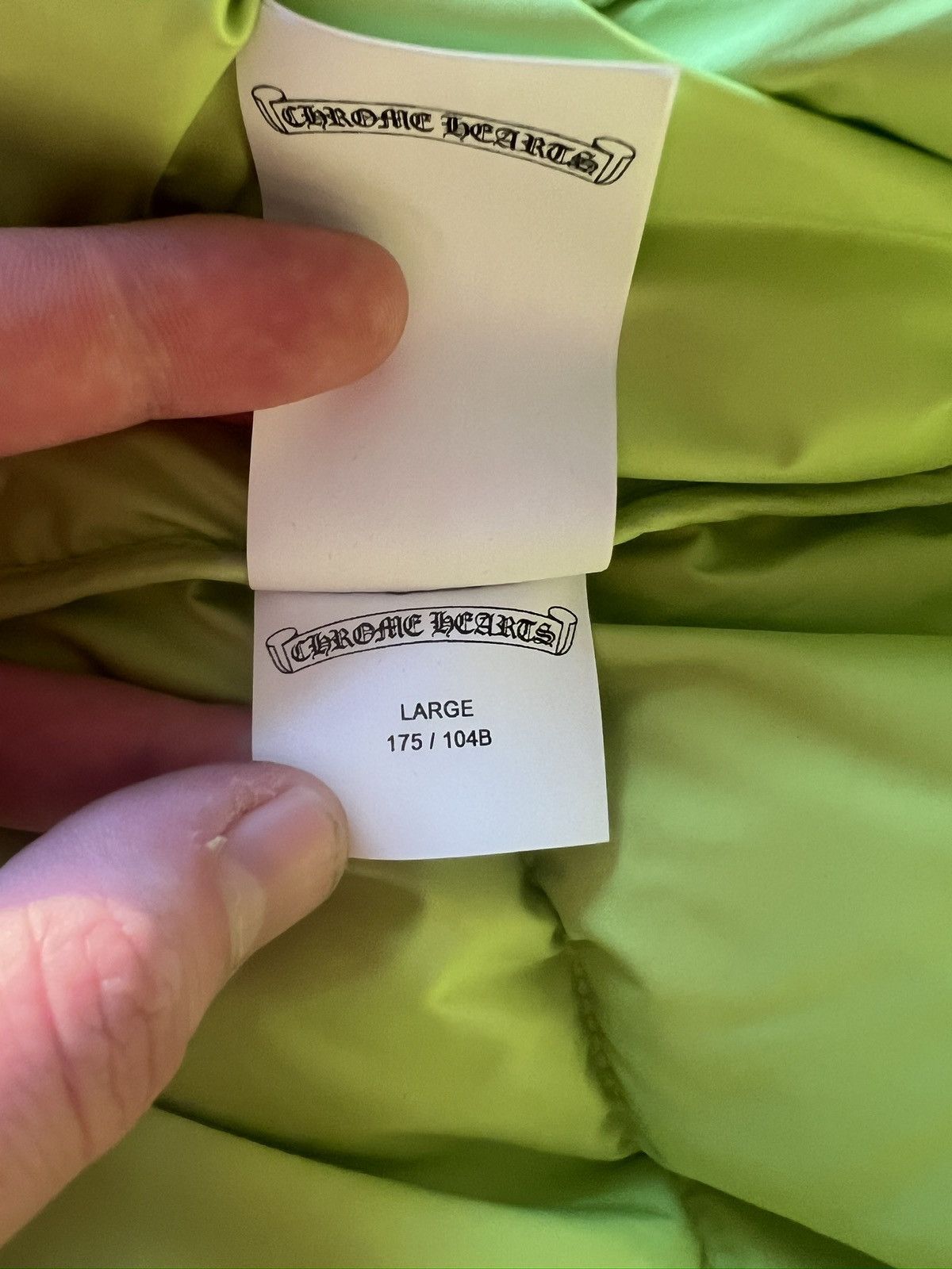 Chrome Hearts Chrome Hearts Puffer Jacket Slime Green Size Large | Grailed