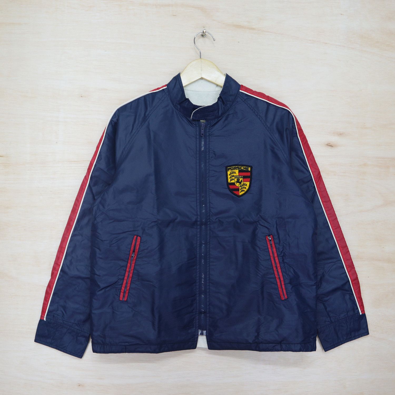 Porsche Design × Vintage PORCHE Racing Team Mini Logo Bomber ...