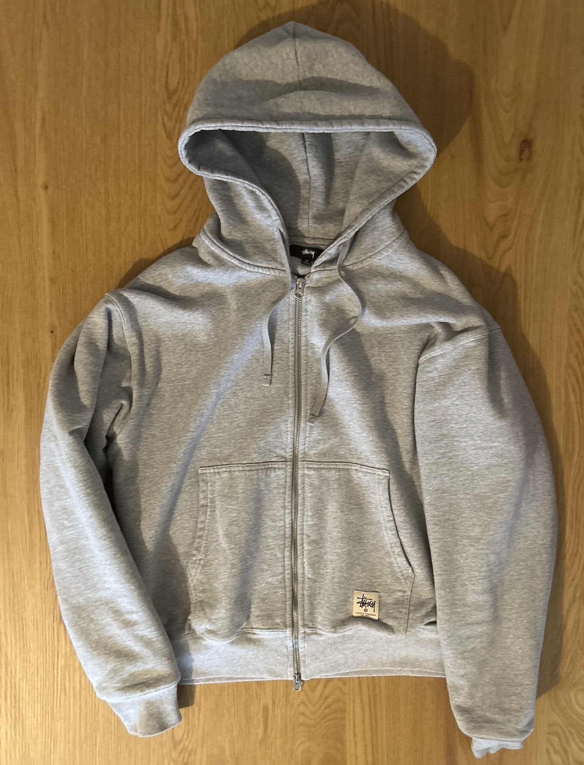 Streetwear × Stussy Stussy Double Face Label Zip Hoodie | Grailed