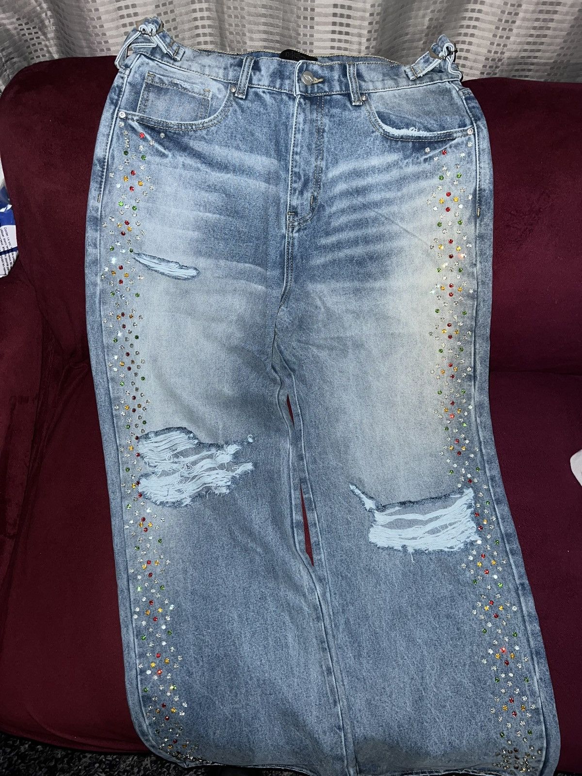 HMDD × Happy Memories Don't Die Crystal Happy memories don’t die Jeans ...