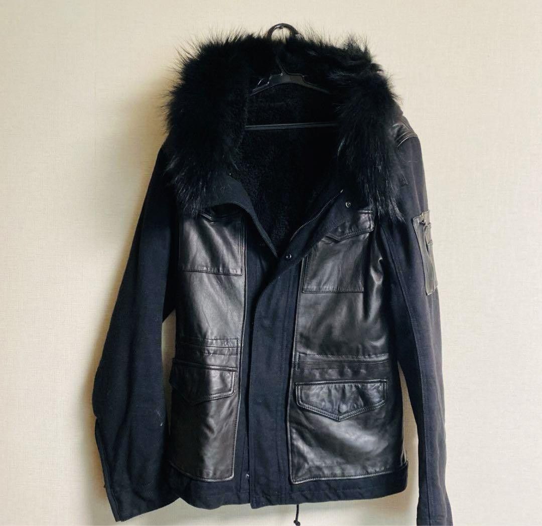 If Six Was Nine × Japanese Brand × Shellac Shellac Fur Leather Jacket ...