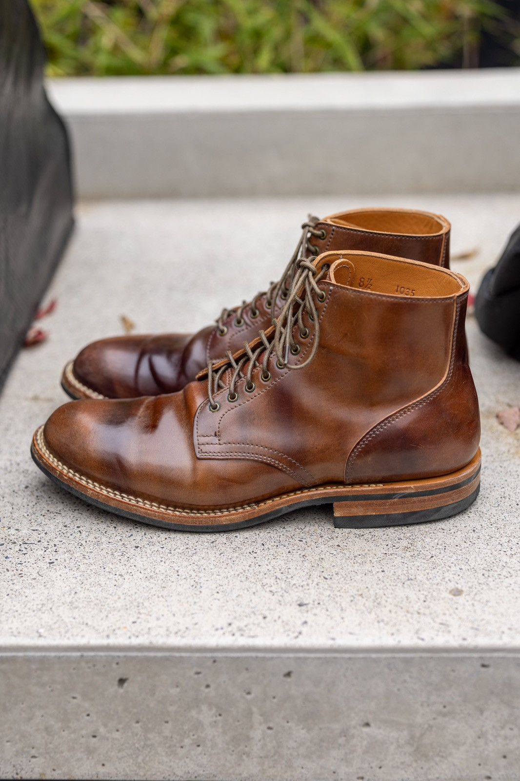 Viberg Viberg Color 8 Scuffed Shell Cordovan Service Boot | Grailed