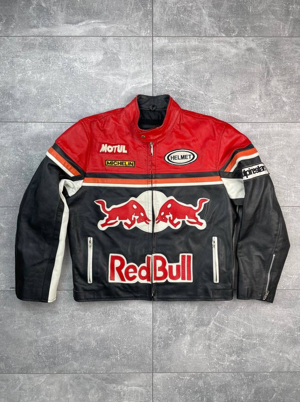 Leather Jacket × Red Bull × Vintage Red Bull racing jacket vintage ...