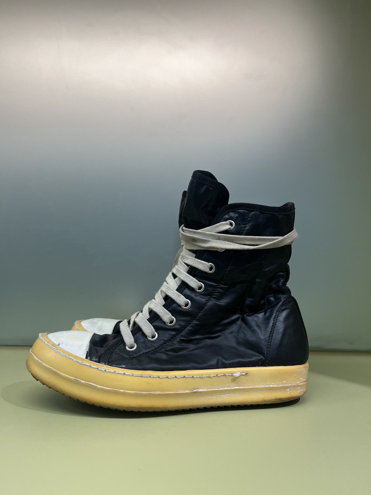 Rick Owens Rick Owens Leather High Top Ramones | Grailed
