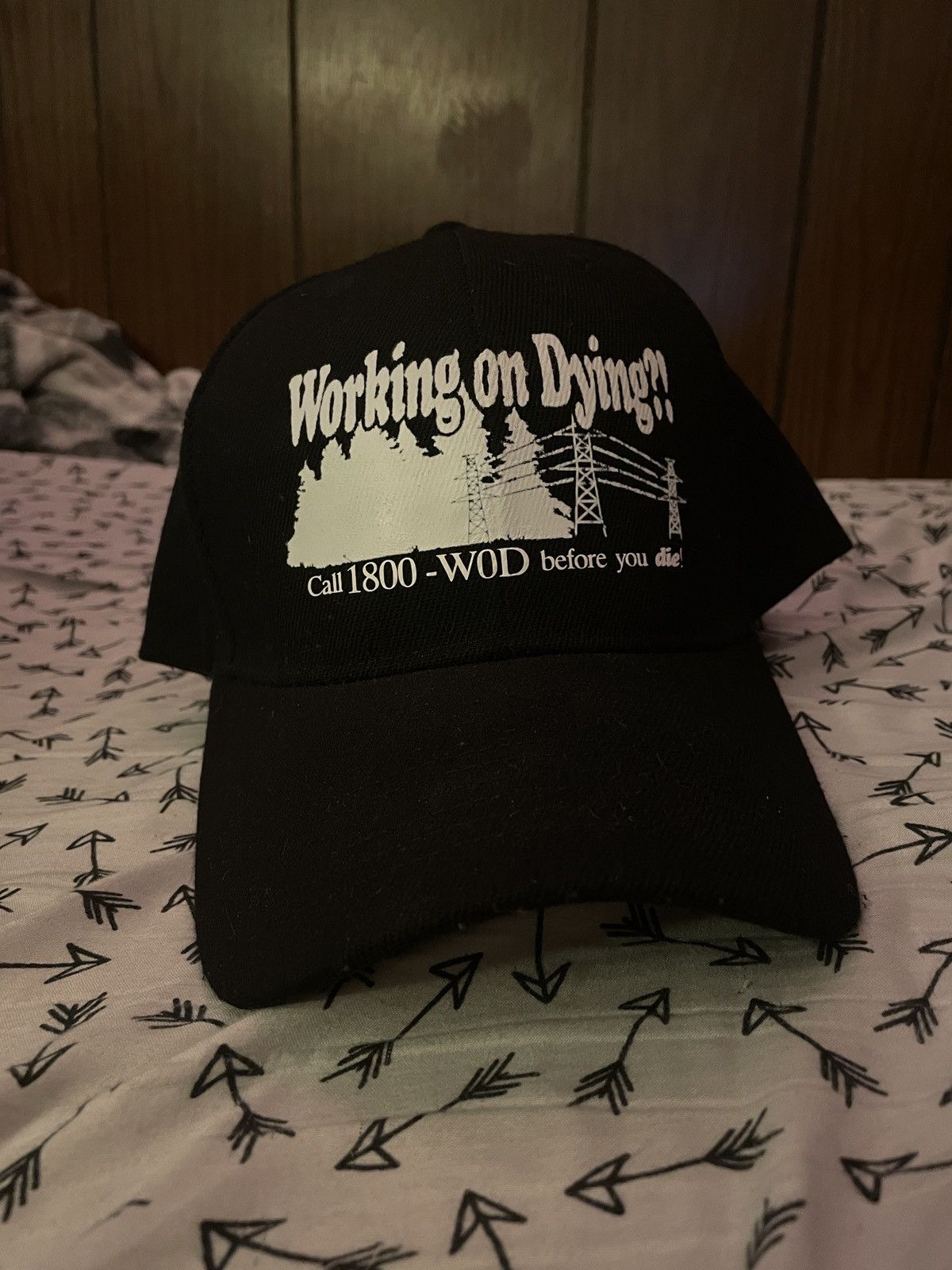 Drain Gang × Goth Money RARE WORKING ON DYING ADJUSTABLE BLACK HAT ...
