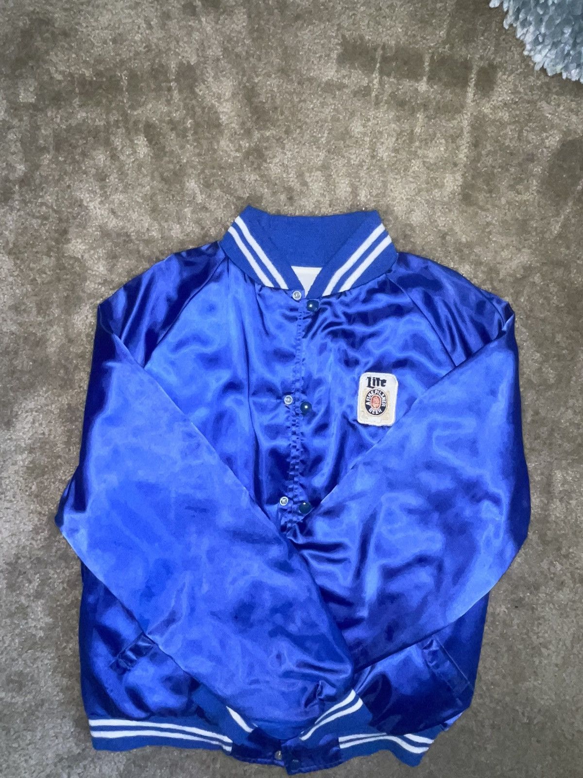 Vintage Vintage Miller lite beer Bomber jacket | Grailed