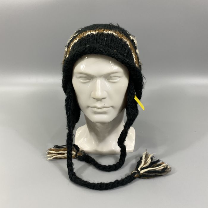 Vintage Striped Ear Flap Beanie Hats -BN909 | Grailed