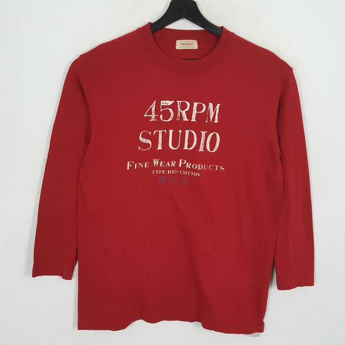 Vintage 45RPM STUDIO Japanese Brand Center Design Tshirt | Grailed