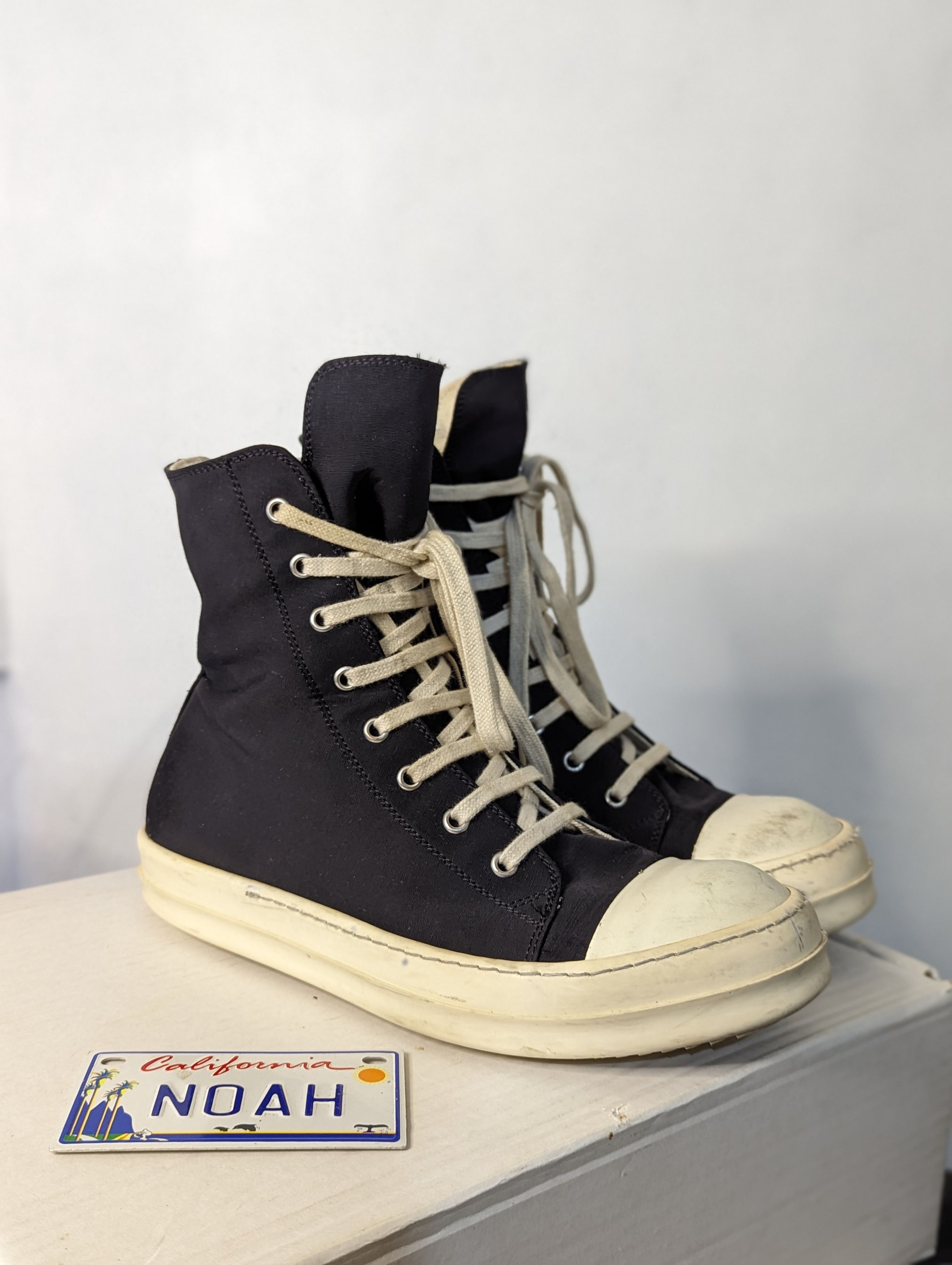 Rick Owens × Rick Owens Drkshdw Rick Owens DRKSHDW Ramones High Sneakers | Grailed