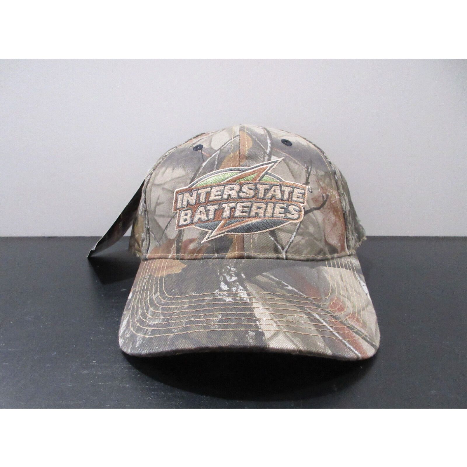 Vintage Interstate Batteries Hat Cap Snap Back Brown Camo Race Team ...
