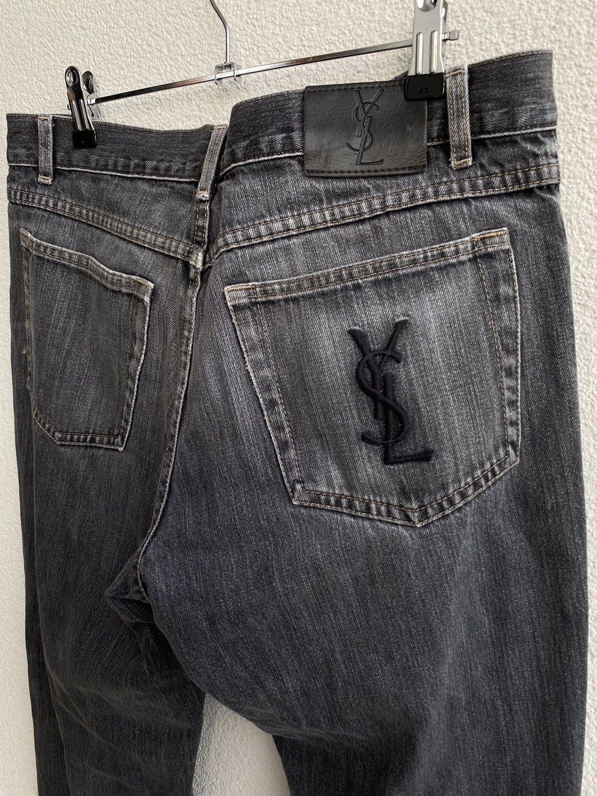 Vintage × Yves Saint Laurent 32x32 YSL Jeans Denim Pants Grey YSL Pants ...