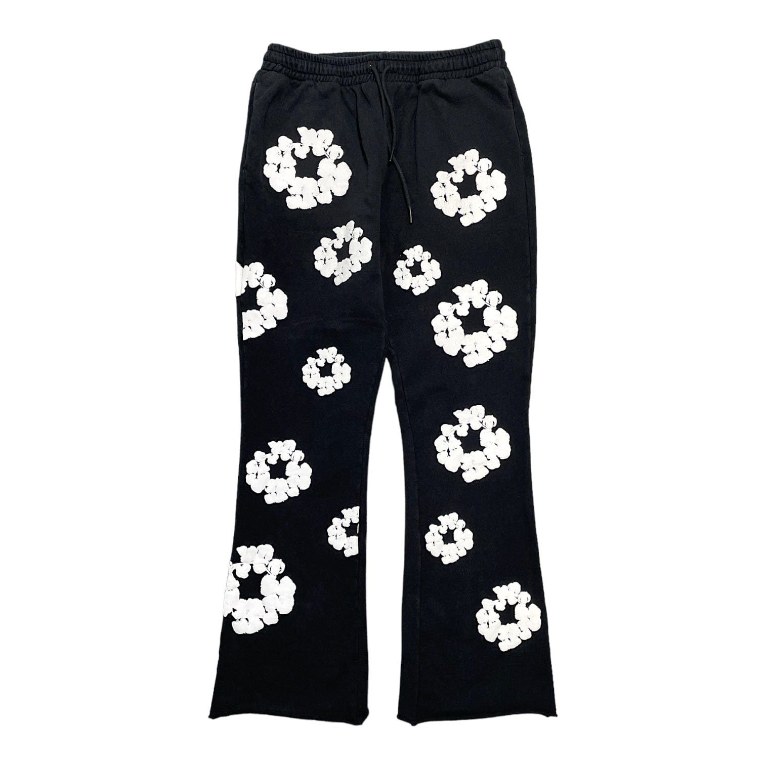 DENIM TEARS x Readymade The Cotton Wreath Flare Sweatpants Black | Grailed