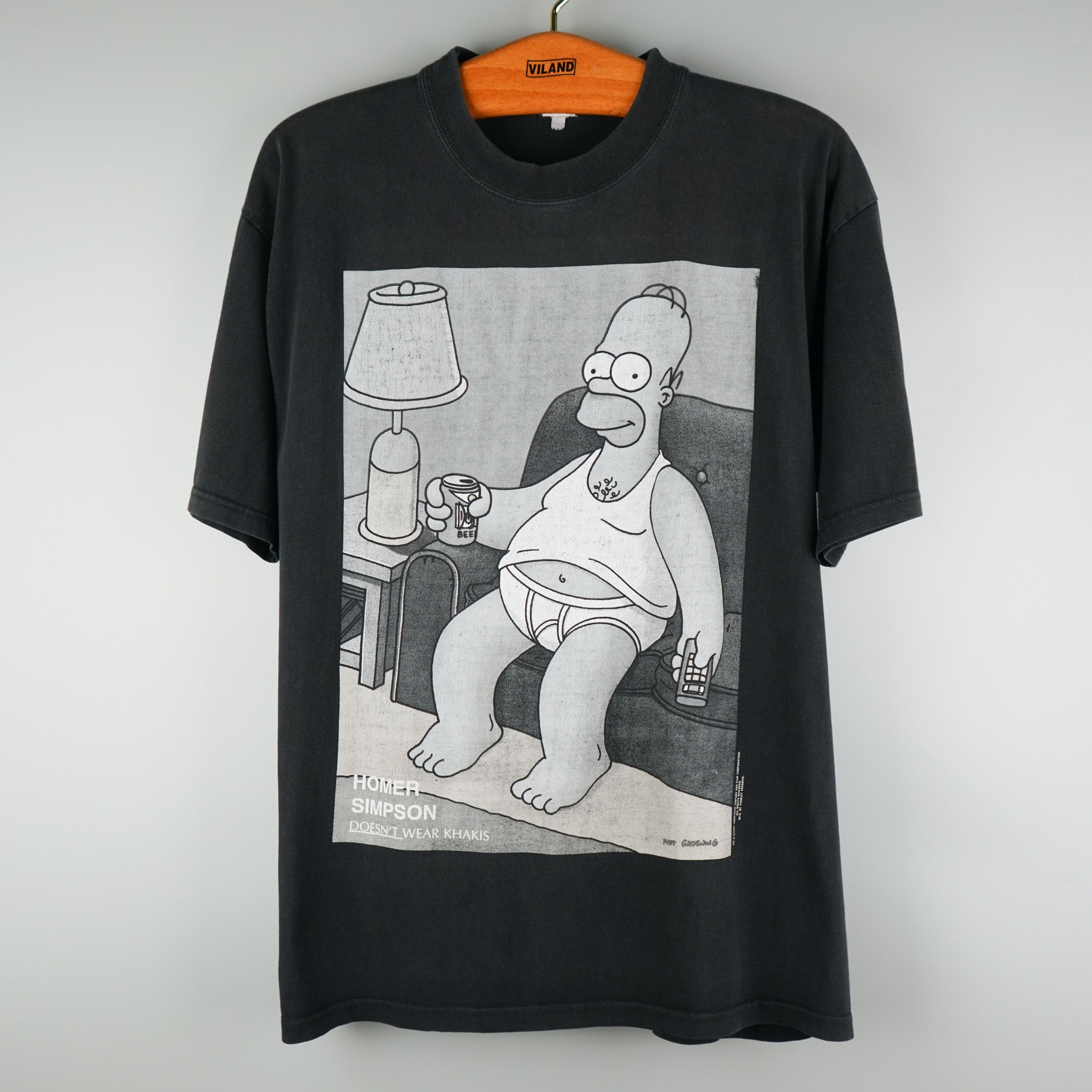Vintage 1995 Homer Simpson Sitting On A Couch T-Shirt | Grailed