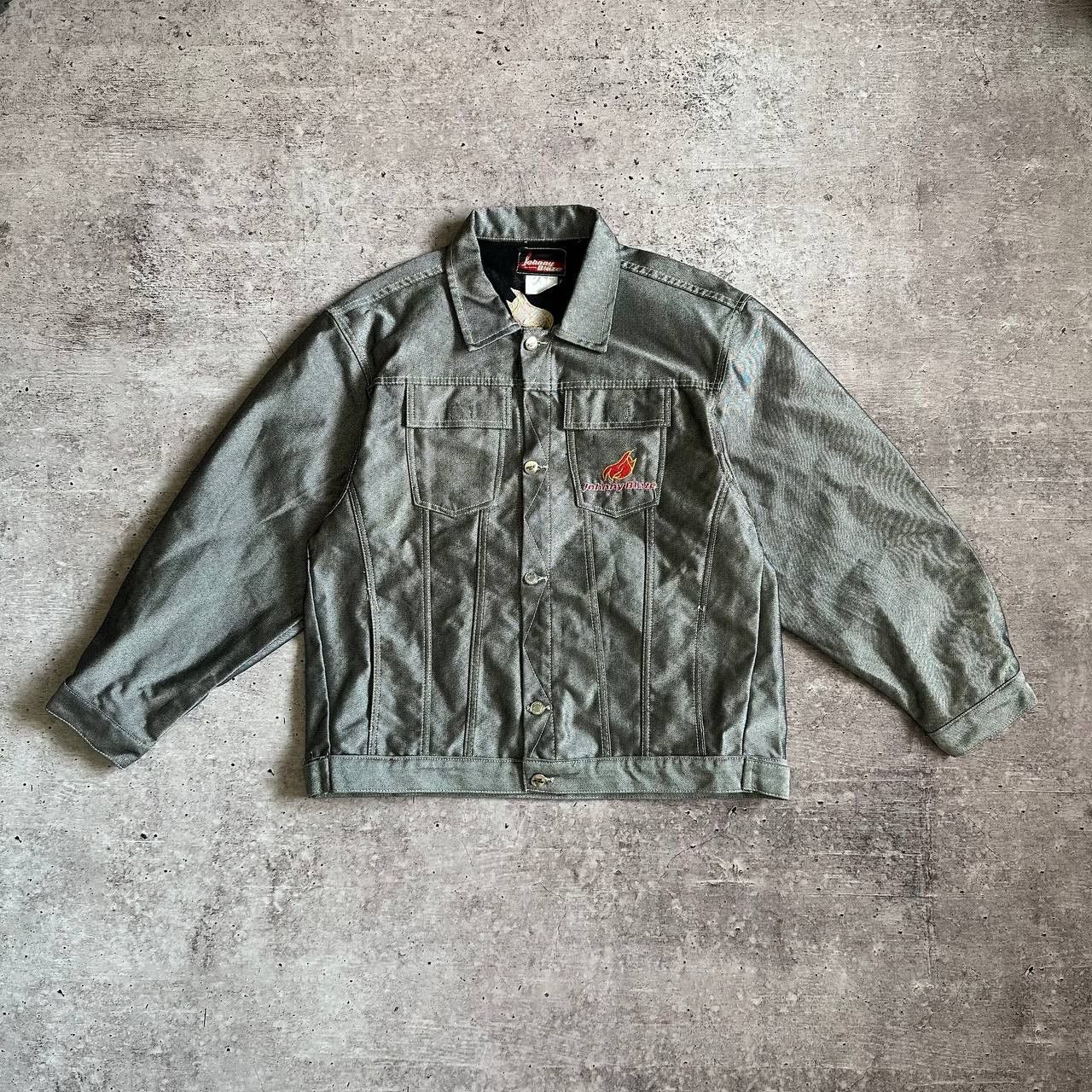 Vintage JOHNNY BLAZE VINTAGE WU TANG FUBU STYLE DENIM BRIGHT JACKET ...