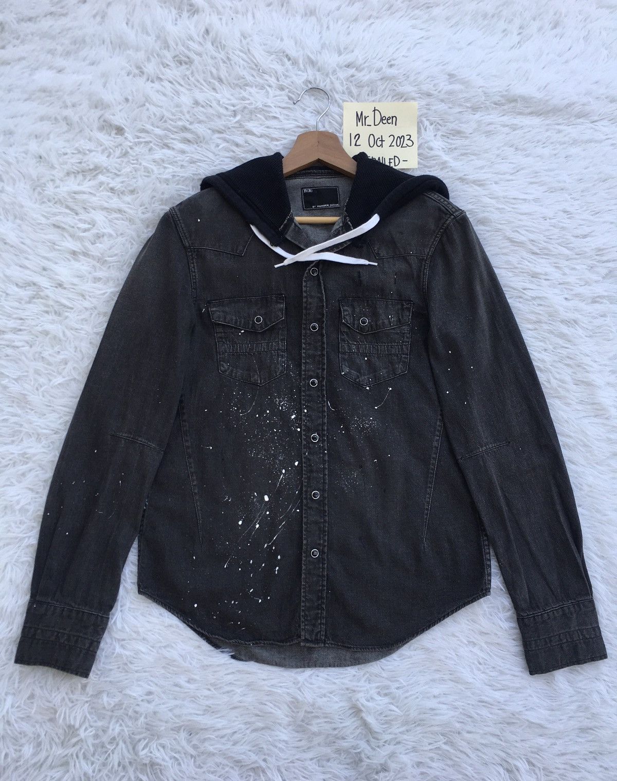 Number (N)ine Rare Vintage Number Nine Hooded Denim Jacket | Grailed