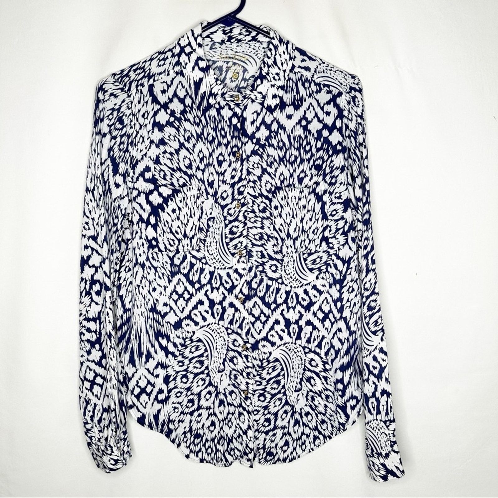 Lilly Pulitzer LILLY PULITZER Sea View Peacock Button Down Shirt in ...