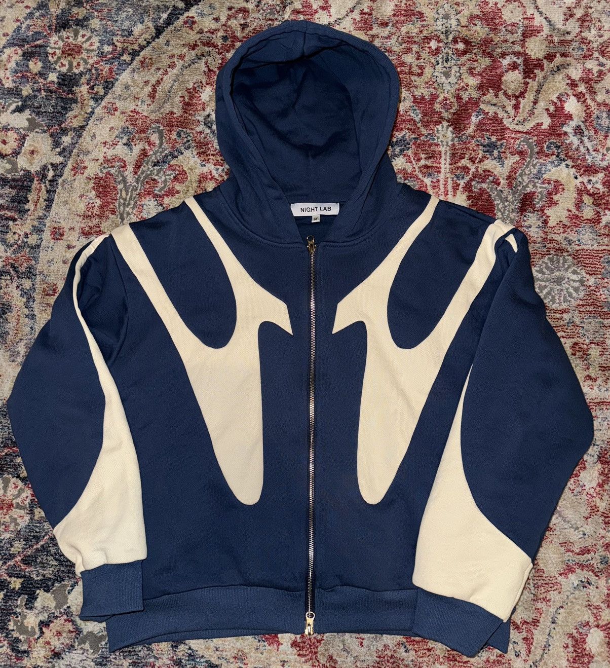 Streetwear Night Lab NL25h Fuse Zip up Hoodie - Navy Blue | Grailed