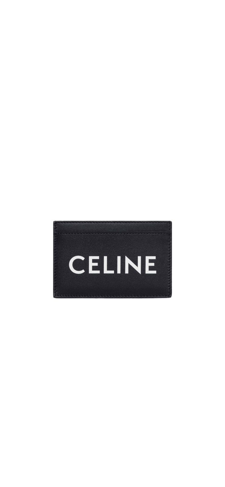 Celine Card holder in smooth calfskin with Celine print | Grailed