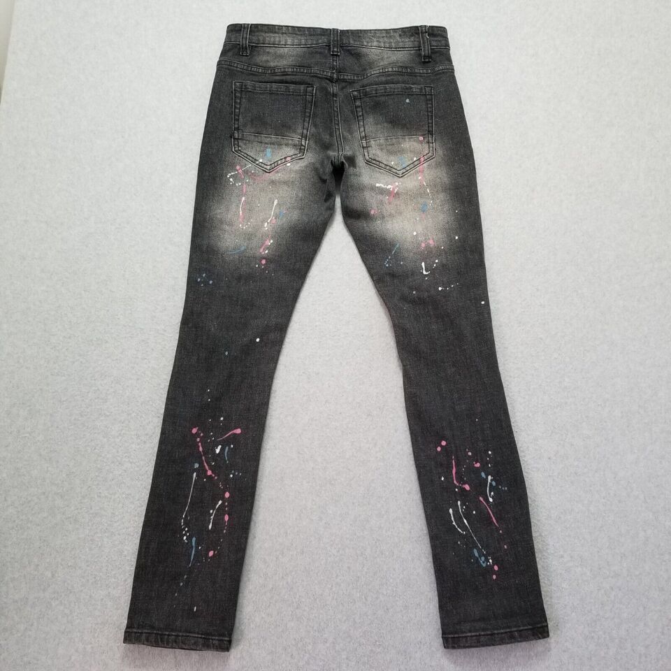 Other Kilogram Womens 32 Denim Mid Rise Distressed Spray Paint | Grailed