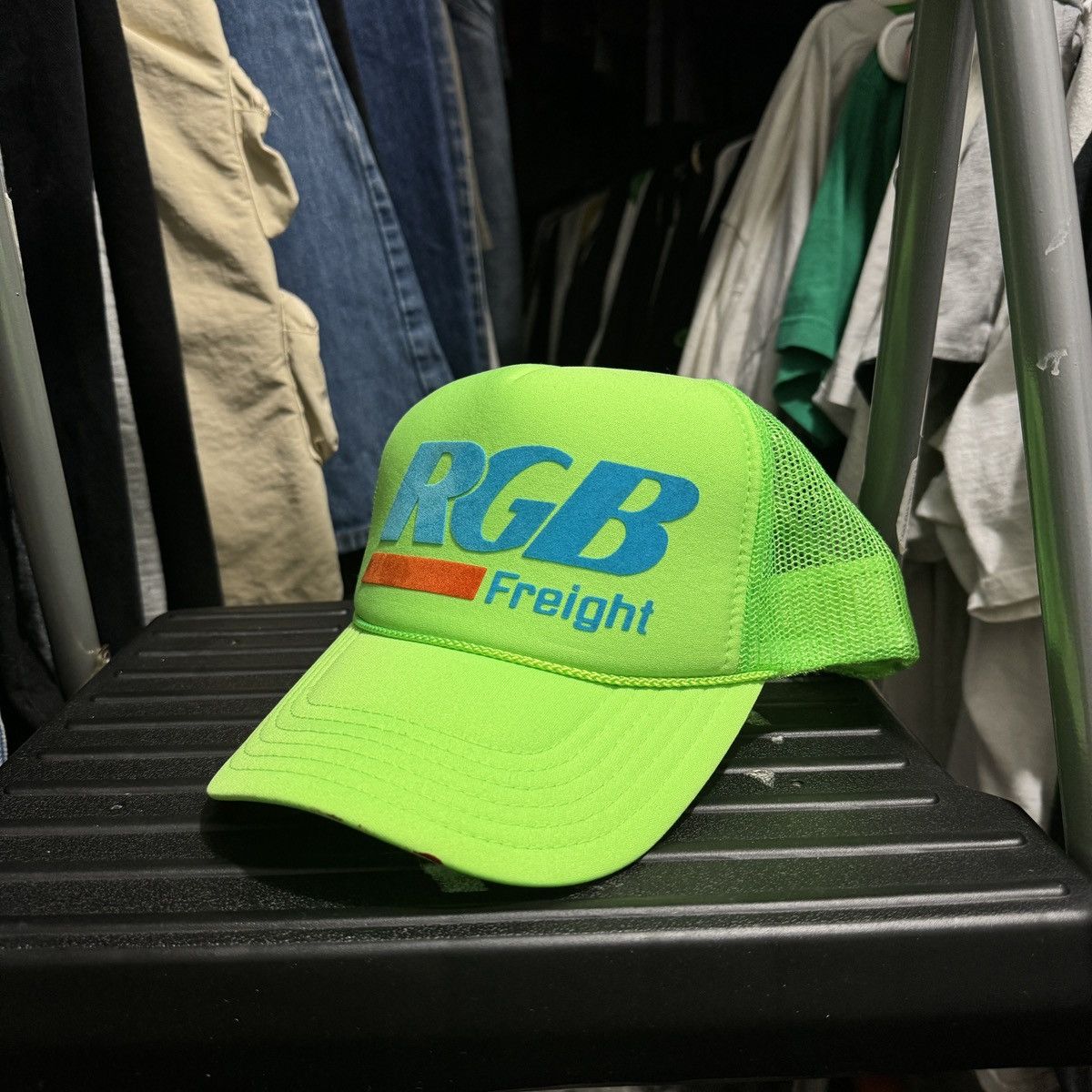 Future RGB FREIGHT NEON GREEN TRUCKER HAT FUTURE FBG | Grailed