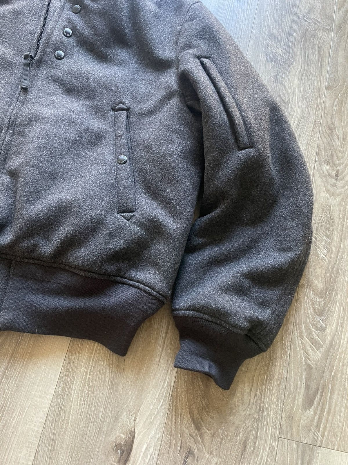 Engineered Garments × Uniqlo Bomber Pufftech Dark Gray Heattech Jacket ...