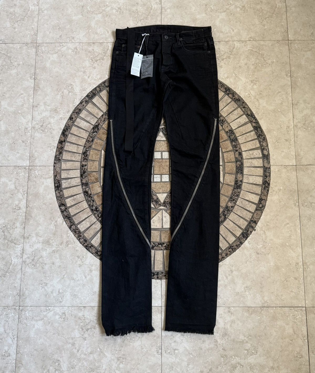 Rick Owens × Rick Owens Drkshdw SS09 ‘Strutter’ Banana Cut Denim /BLK | Grailed