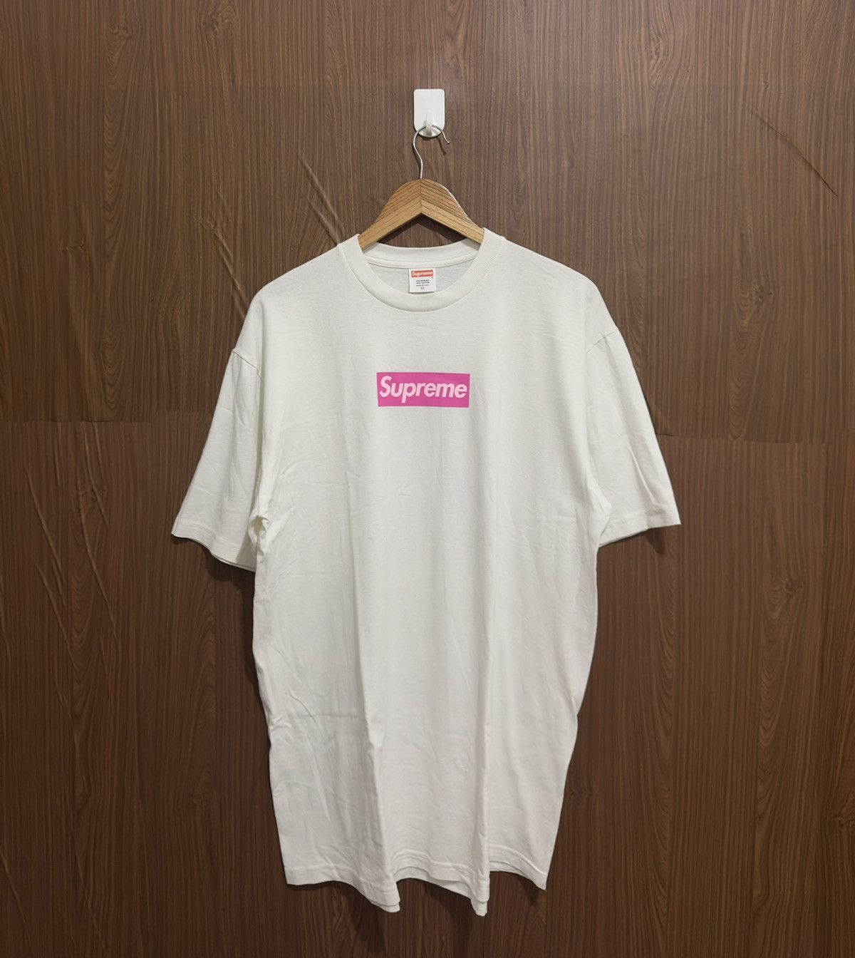 Supreme × Vintage 2005 Supreme Pink White Box Logo | Grailed