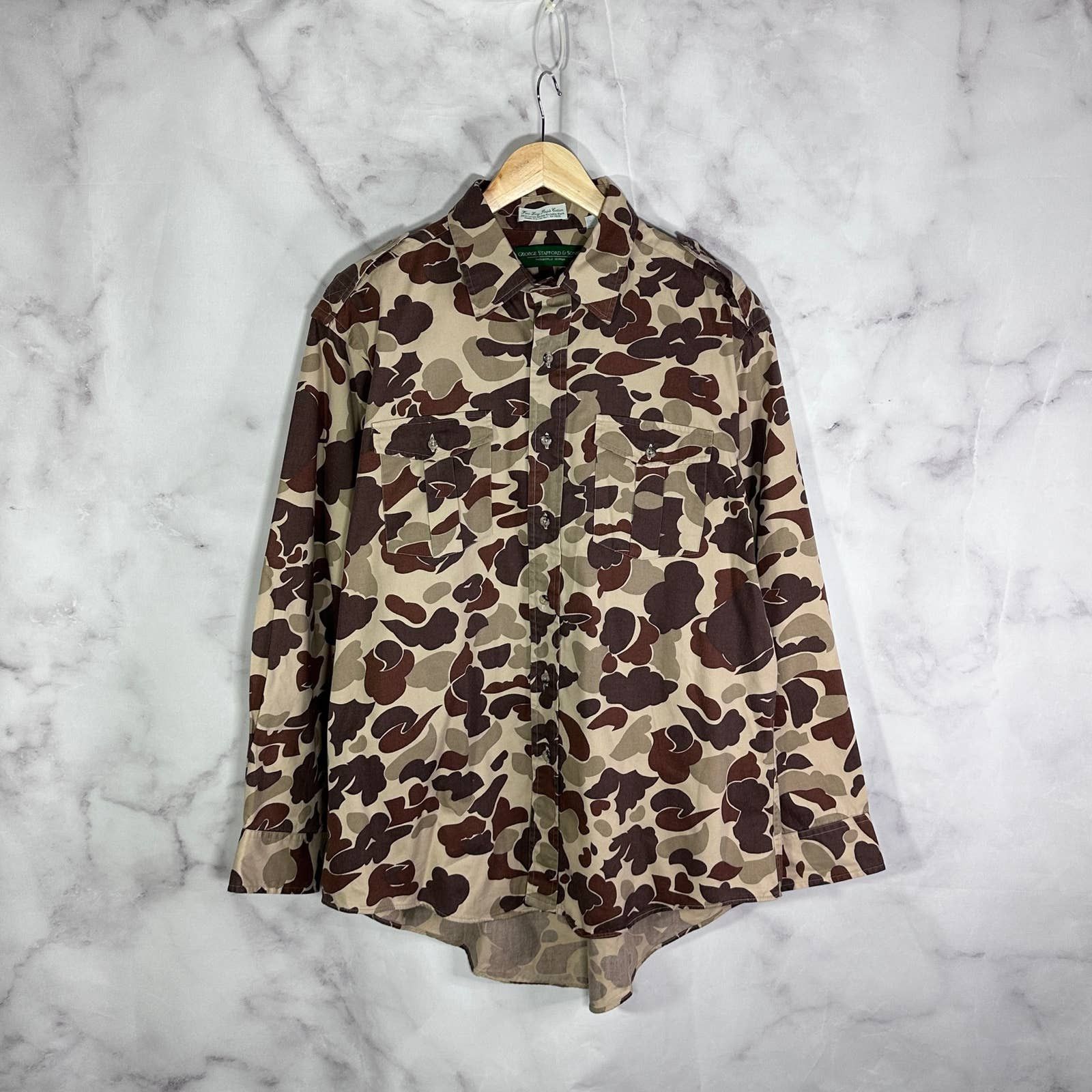 Camo × Vintage Camo Button-Up Shirt | Grailed