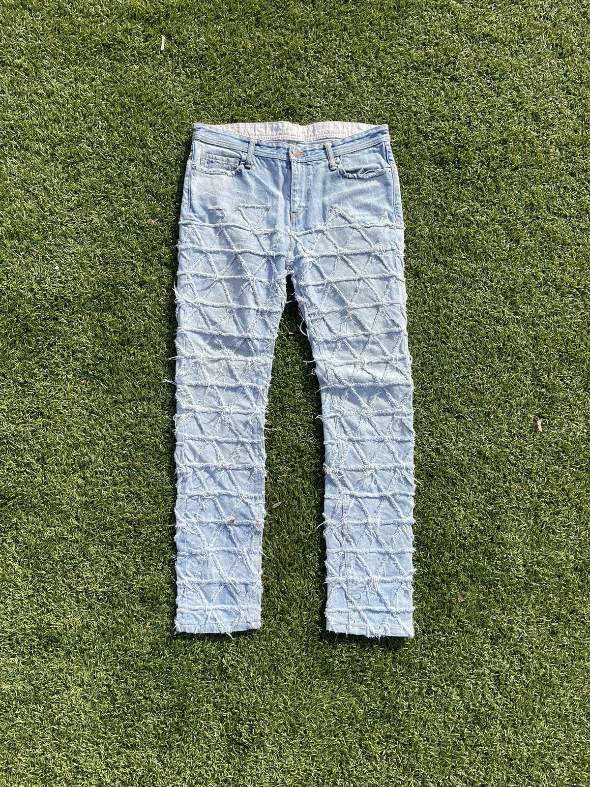 PHENOMENON SS10 Phenomenon Blue Crust Punk Denim | Grailed