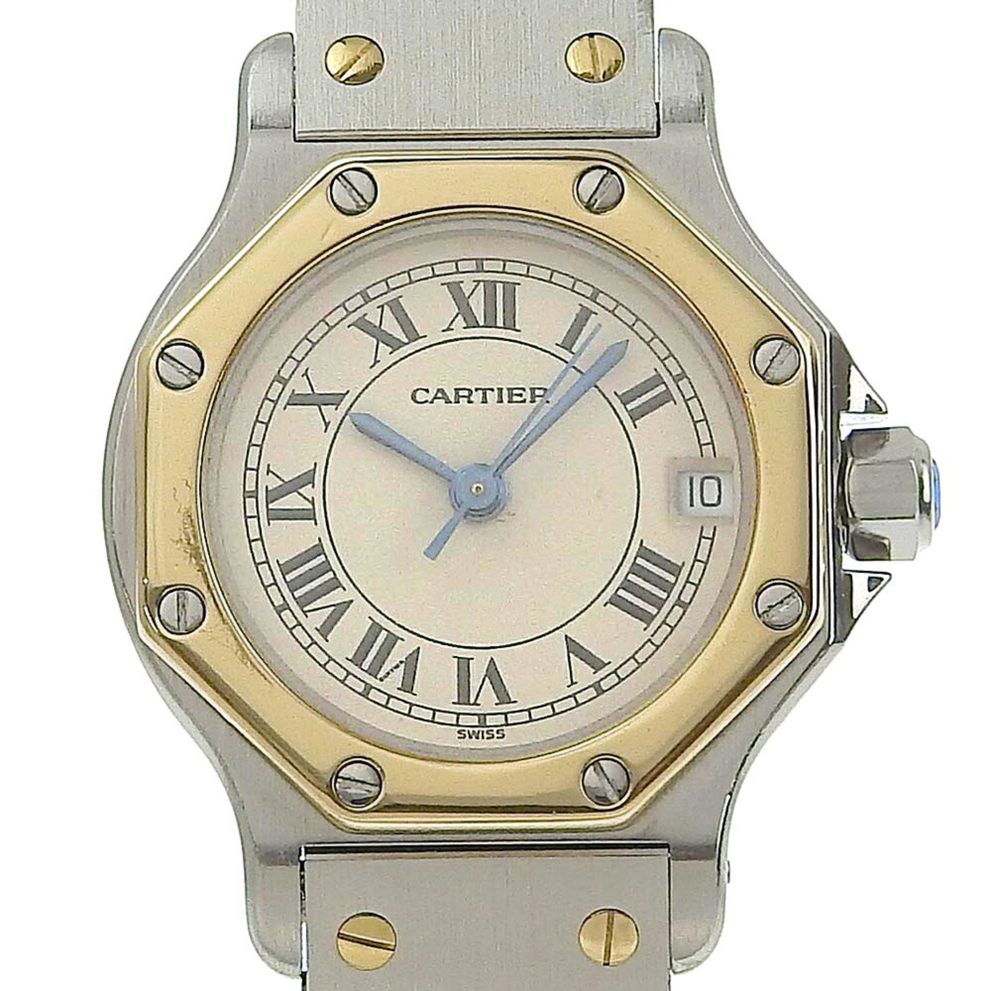 Cartier Cartier Santos Octagon SM Watch Duo Stainless Steel x YG Swiss ...