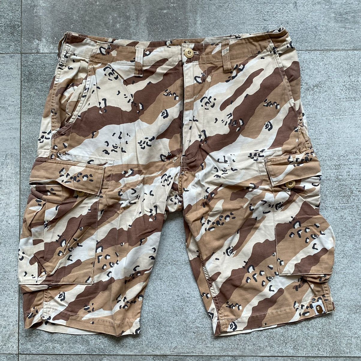 Bape A Bathing Ape BAPE Desert Camo Cargo Shorts | Grailed