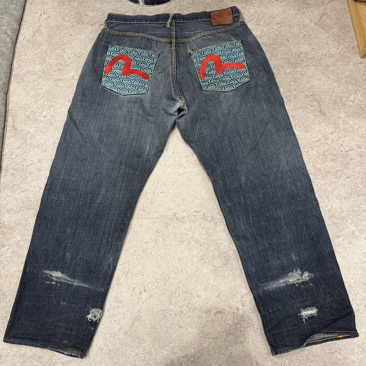 Evisu vintage Evisu Denim pants Kamome W42×36 | Grailed