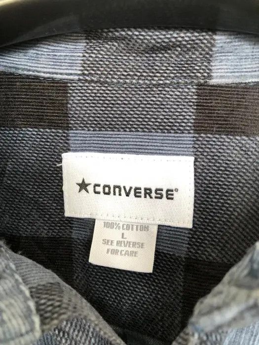 Converse × Flannel × Streetwear Converse Street Fashion Plaid Tartan ...