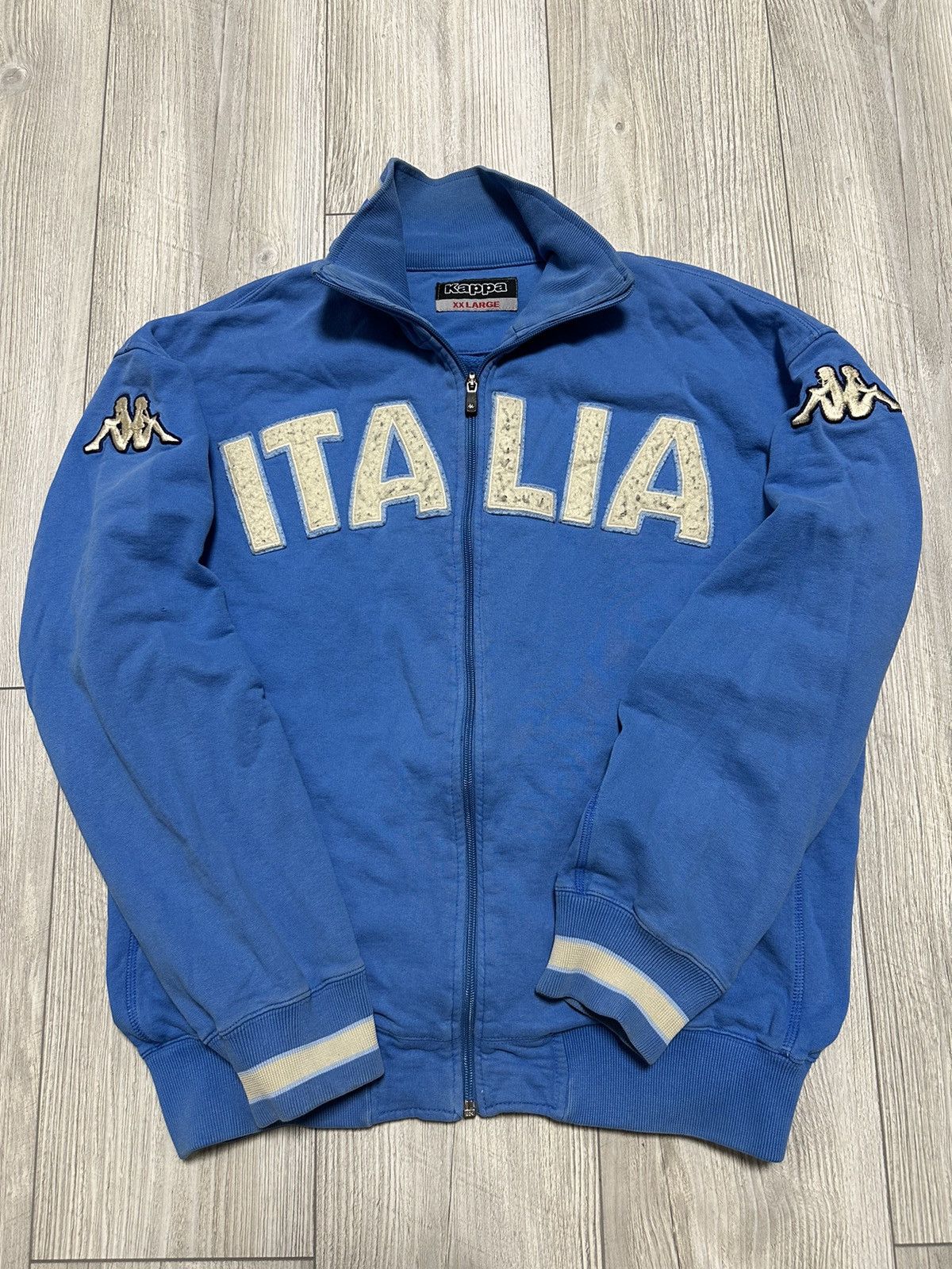 Kappa × Vintage Vintage Kappa Italia Fencing Team Retro Zip Jacket ...