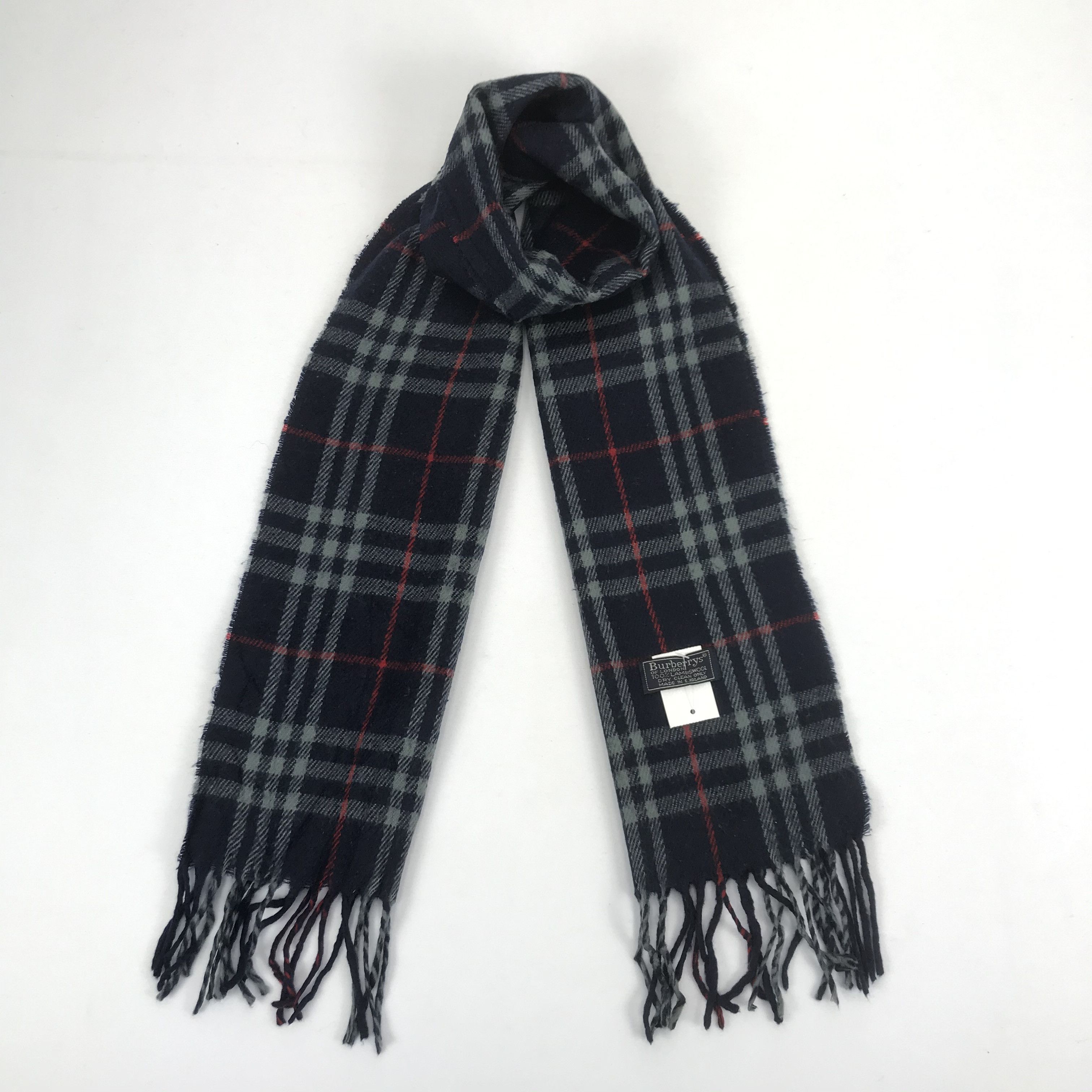 Burberry × Vintage Vintage Burberry Scarf Muffler Wool Scarves | Grailed