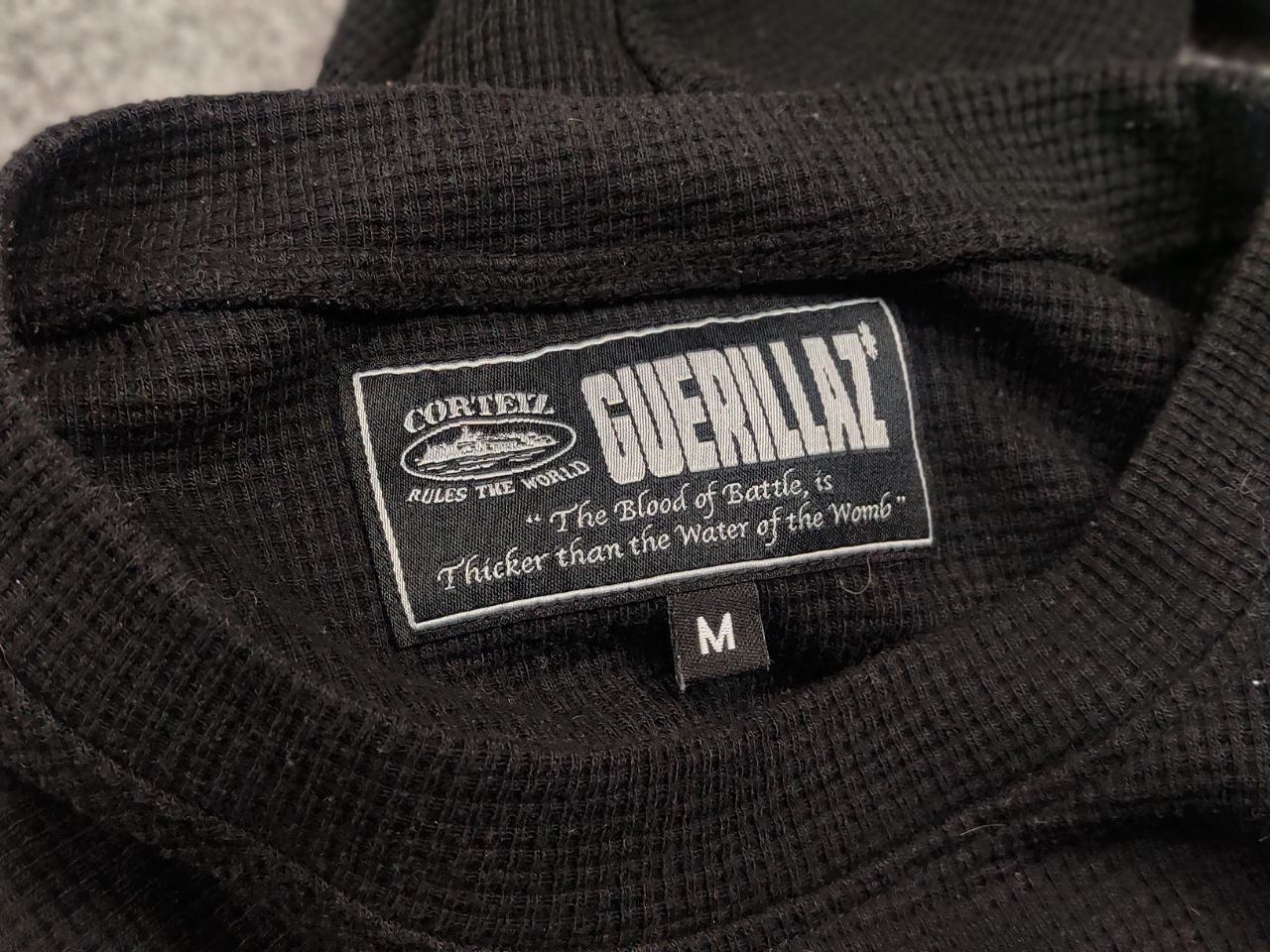 Corteiz × Designer × Streetwear Corteiz Guerillaz Black Logo Crew Neck ...