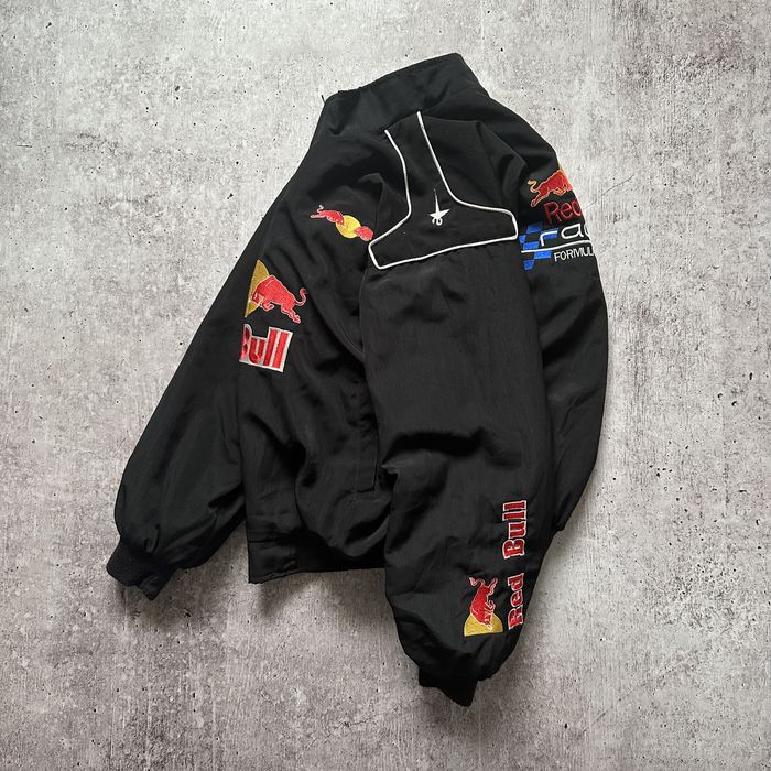 Red Bull Red Bull Racing F1 Vintage Nylon Light Puffer Bomber Jacket ...