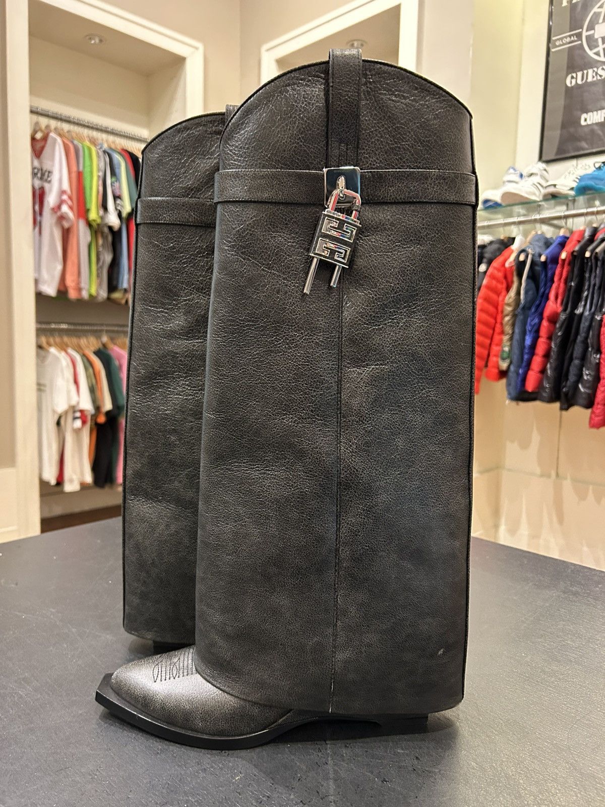Givenchy Givenchy Shark Lock Biker Boot | Grailed