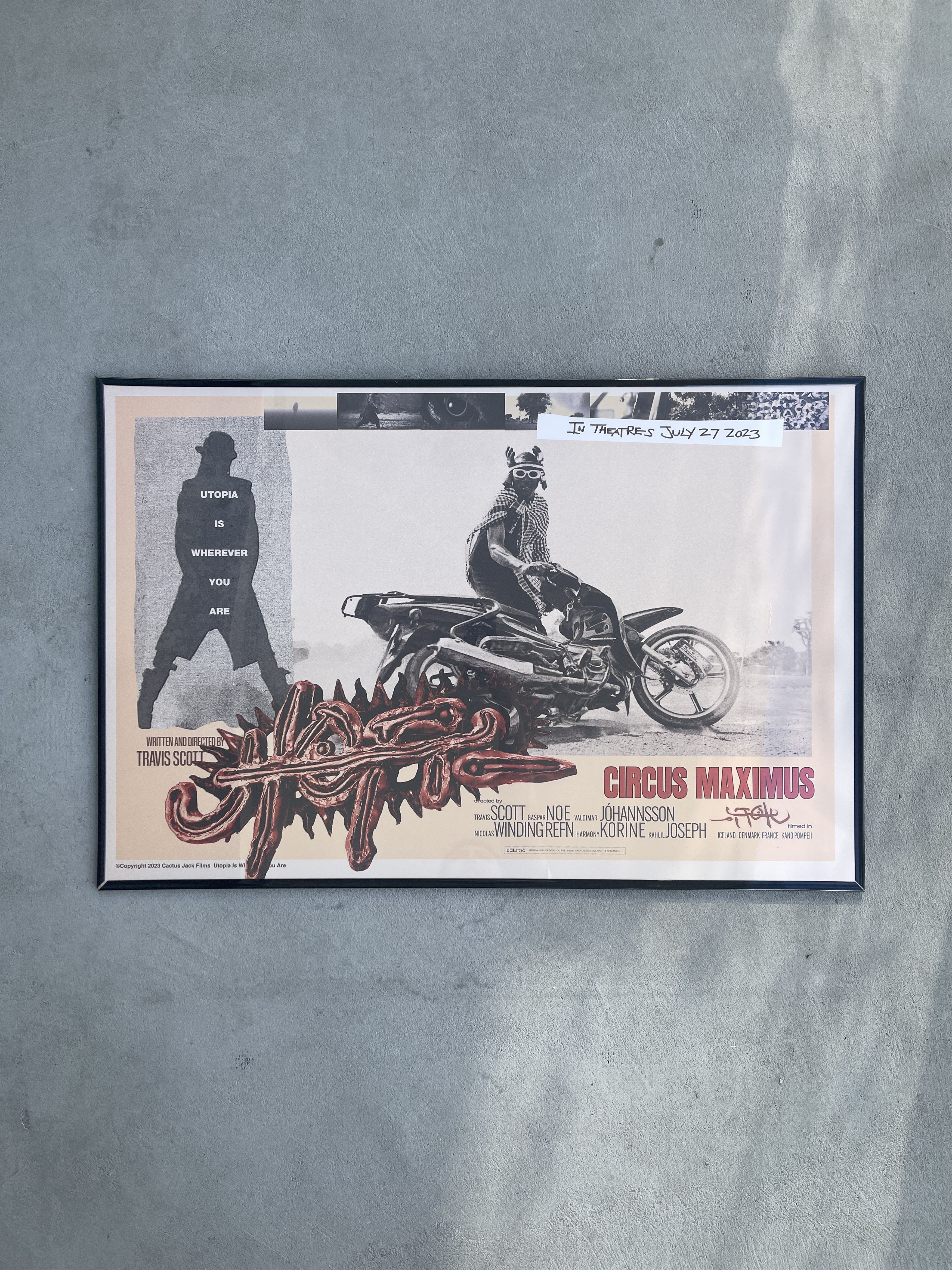 Streetwear × Travis Scott Travis Scott 2023 Utopia Circus Maximus Movie Jumbo Poster | Grailed