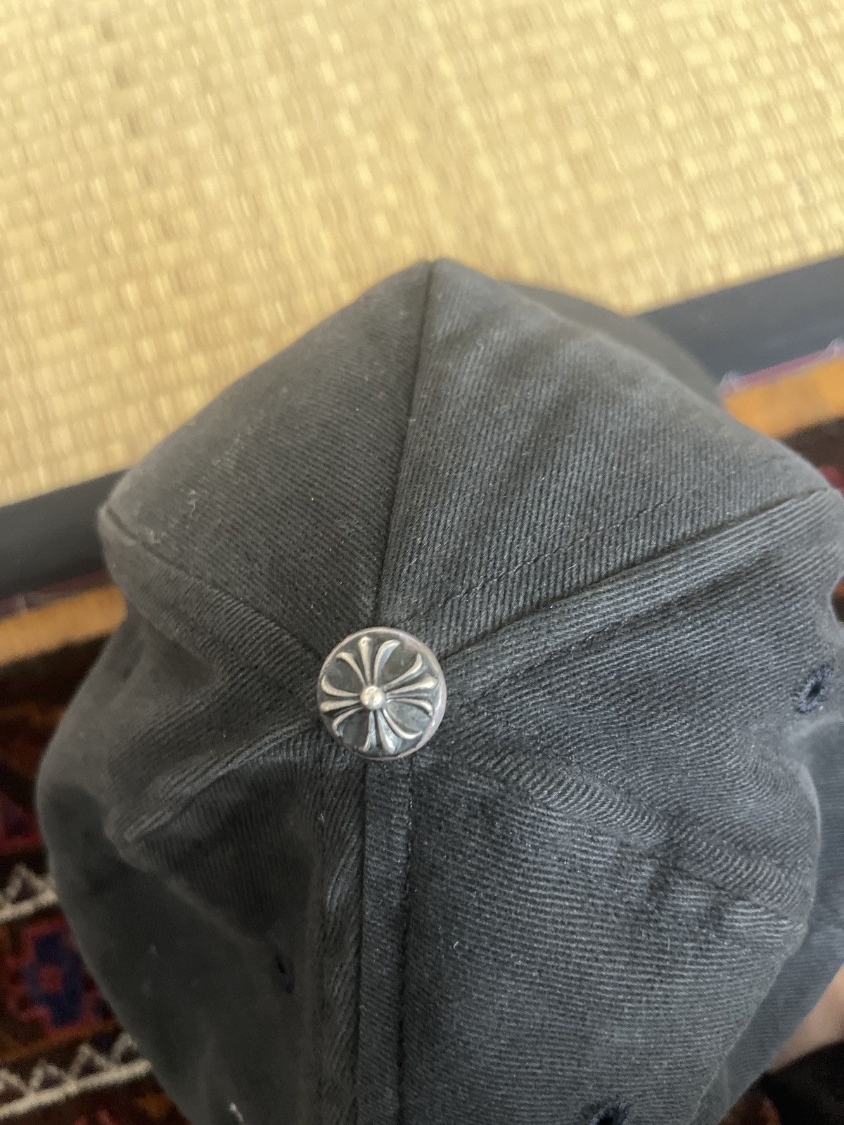 Chrome Hearts Vintage Chrome hats black embroidered dagger hat | Grailed