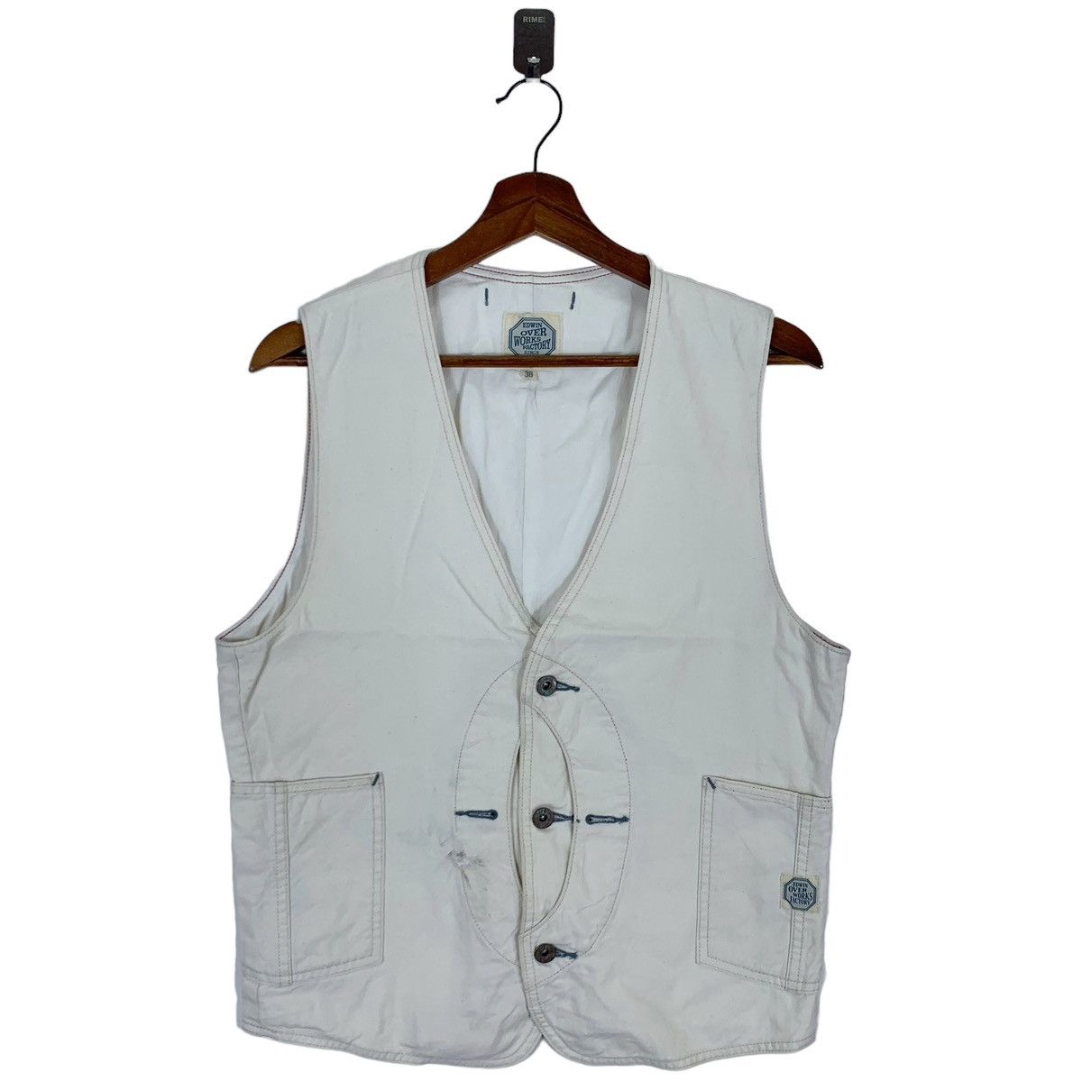 Edwin × Vintage × Workers VINTAGE EDWIN OVER WORKS FACTORY VEST JACKET ...