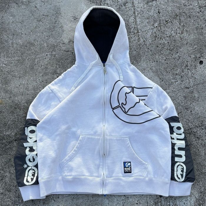 Ecko Unltd. Vintage Y2K Ecko Unltd Grunge Cyber Zip Up Hoodie Jacket | Grailed