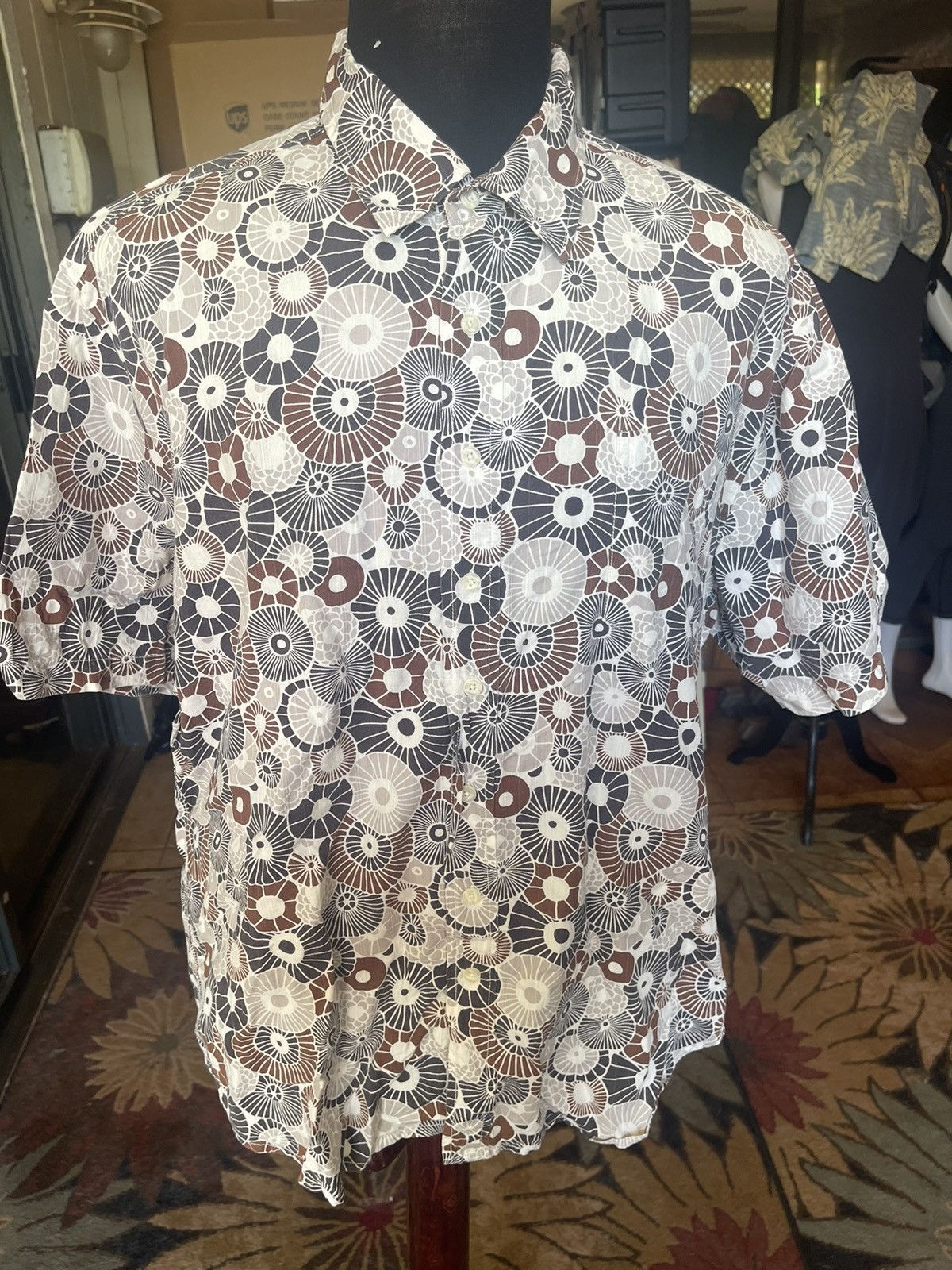 Reyn Spooner Reyn Spooner Hawaiian Full Button Multicolored Men's XXL ...