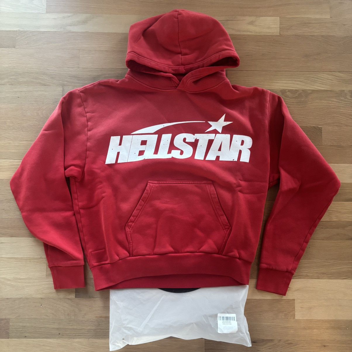 HELLSTAR Hellstar Uniform Logo Red Hoodie | Grailed