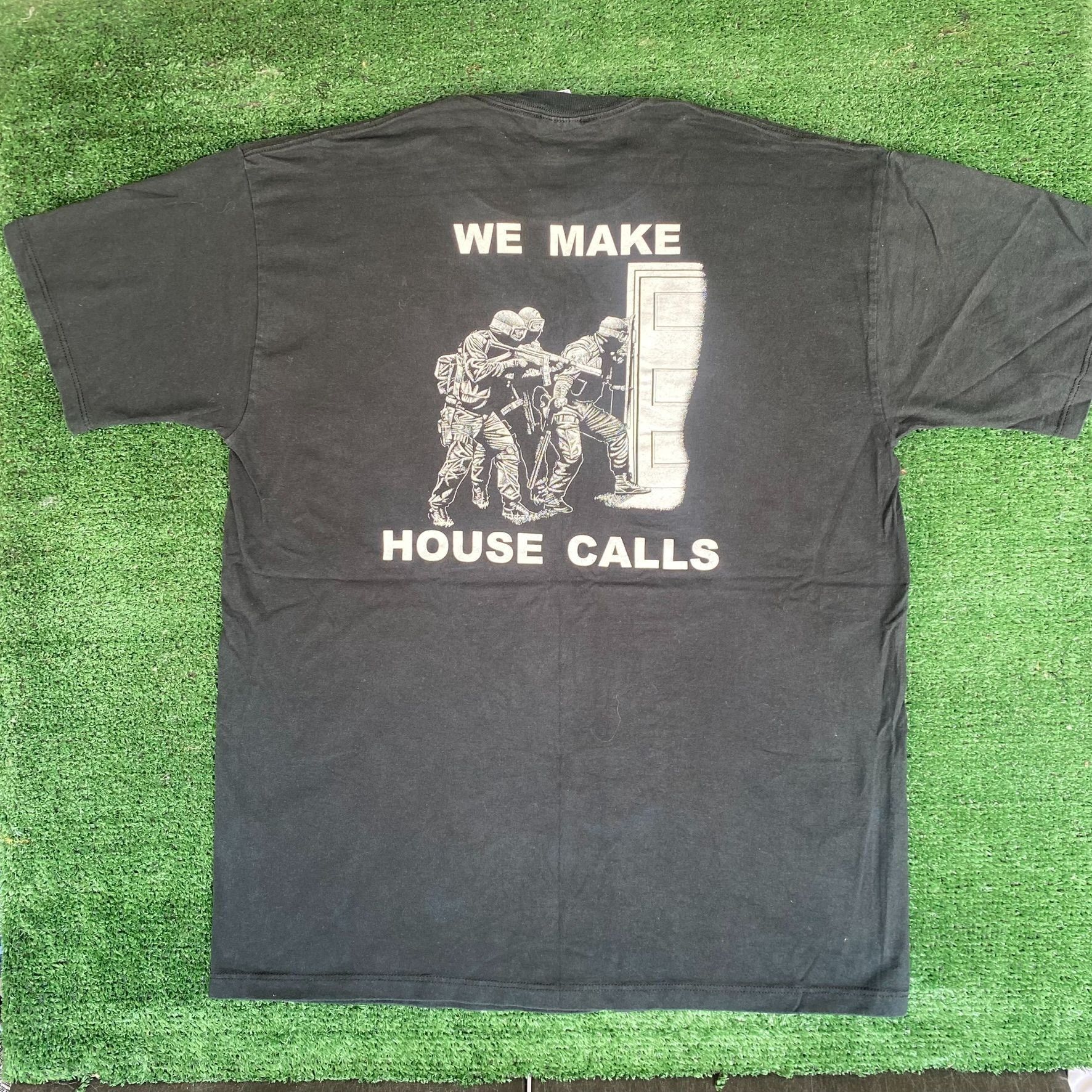 Vintage Vintage 90s SWAT Team Shirt Police Raid Drug Bust Humor Tee ...