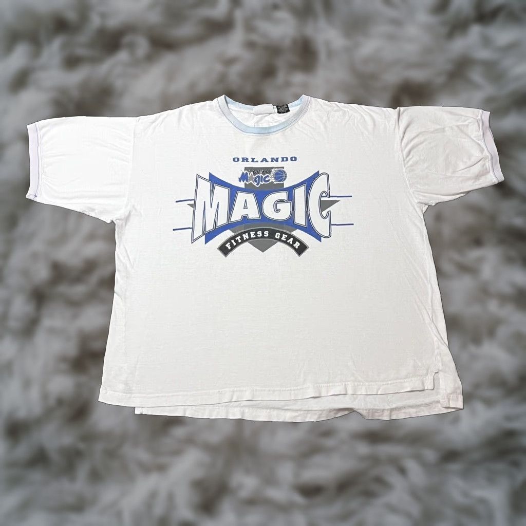 Vintage VINTAGE Pro Edge Shaq Orlando Magic 90s Ringer T-Shirt XL Multicolor Mens | Grailed