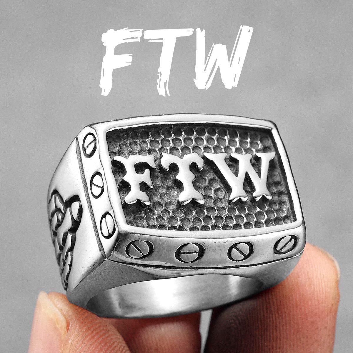 Vintage Silver FTW Middle Finger Men Ring | Grailed