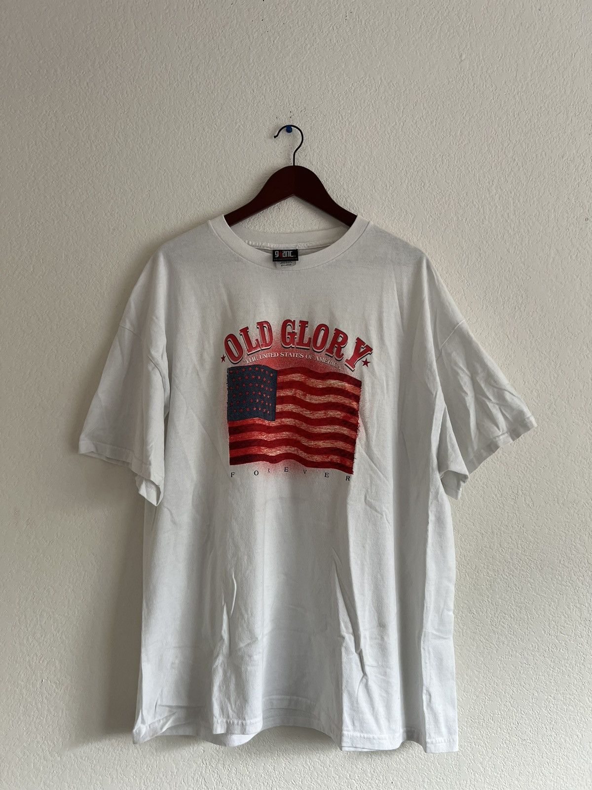 Giant Vtg ‘Old Glory’ American Flag USA Giant Tag Patriotic Tee | Grailed