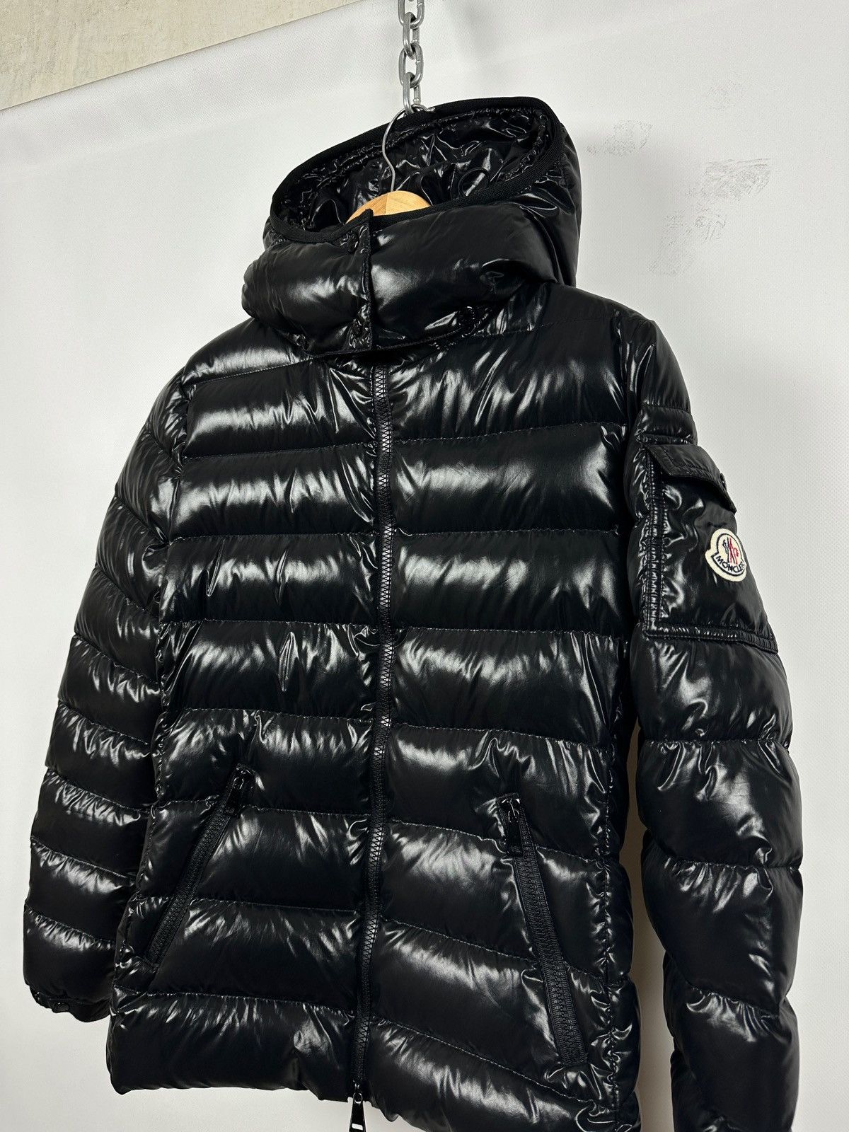 Moncler Moncler Bady Giubbotto Goose Down Black Puffer Hooded Jacket ...