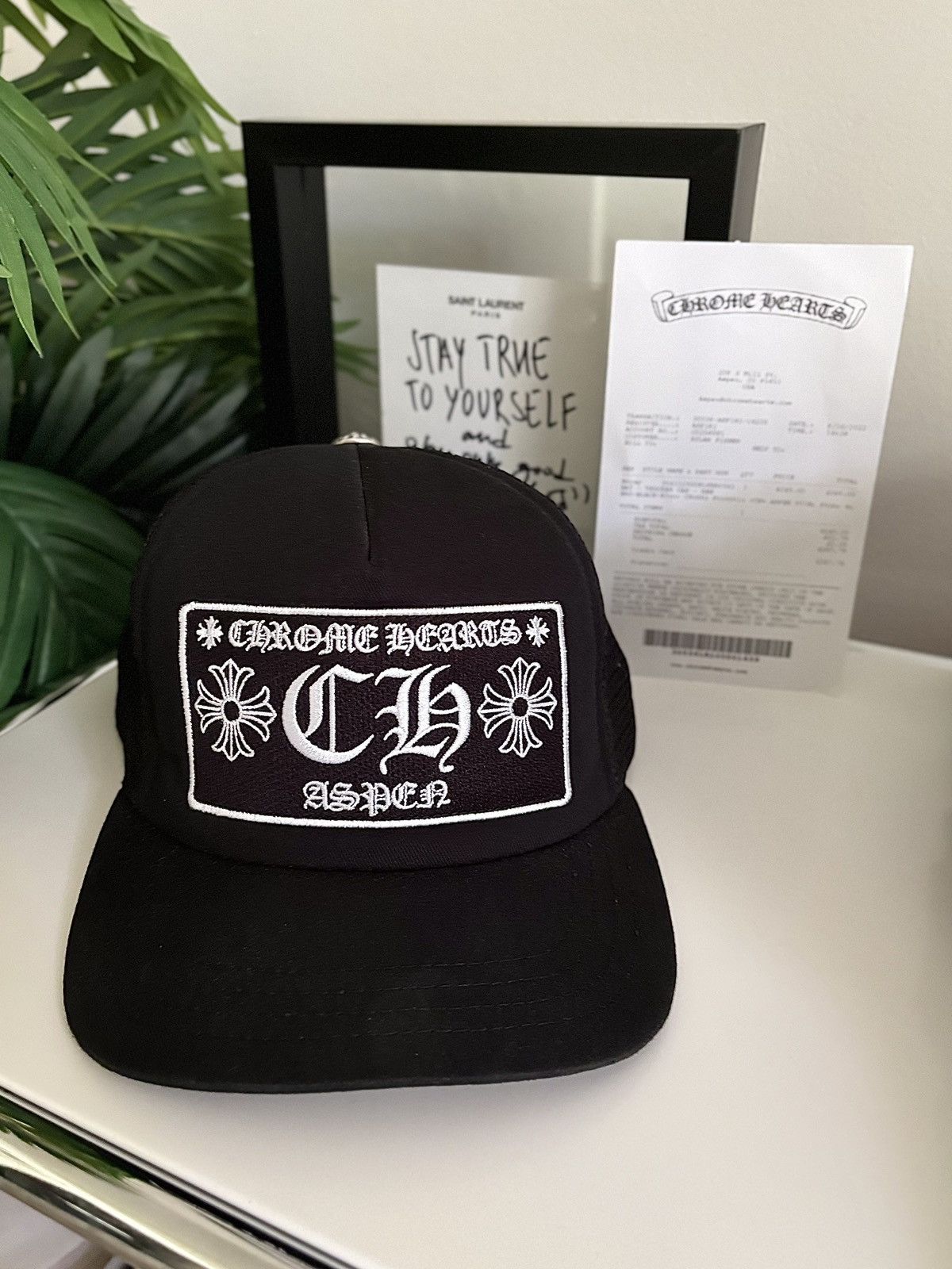 Chrome Hearts RECEIPT - ASPEN TRUCKER HAT | Grailed
